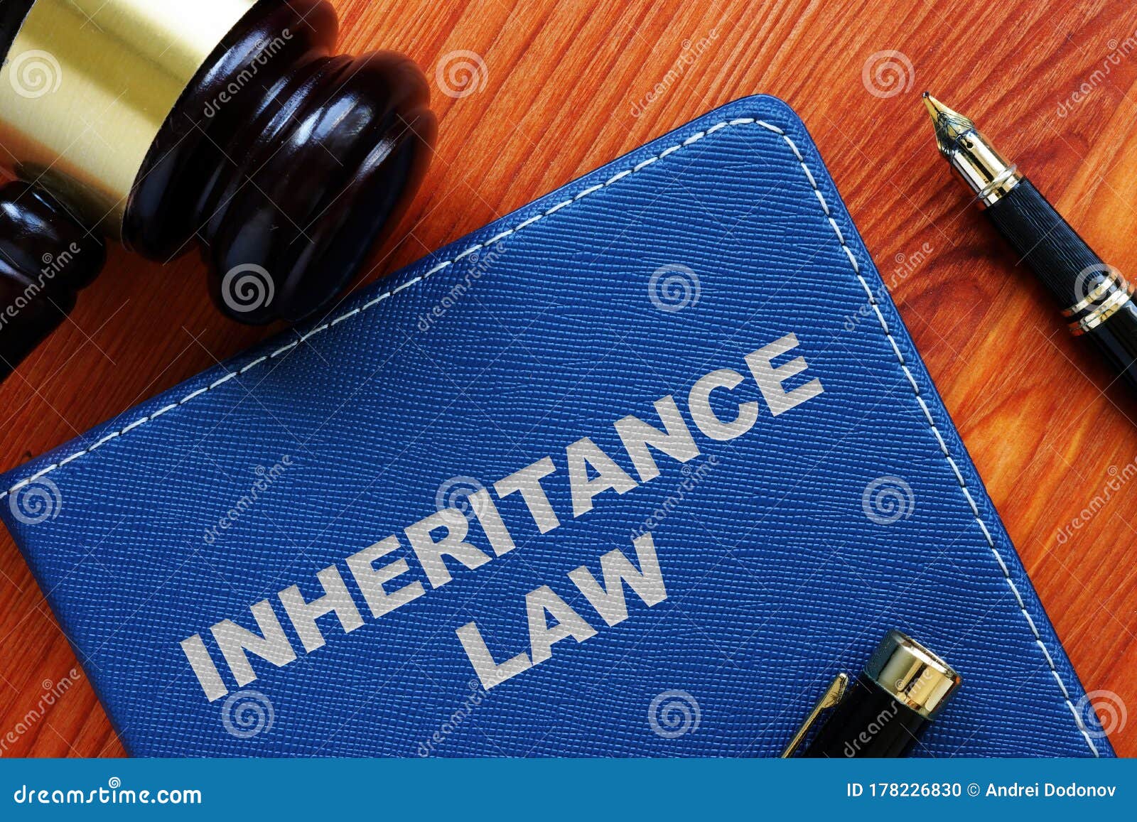 Text Sign Showing Hand Written Words Inheritance Law Stock Photo ...
