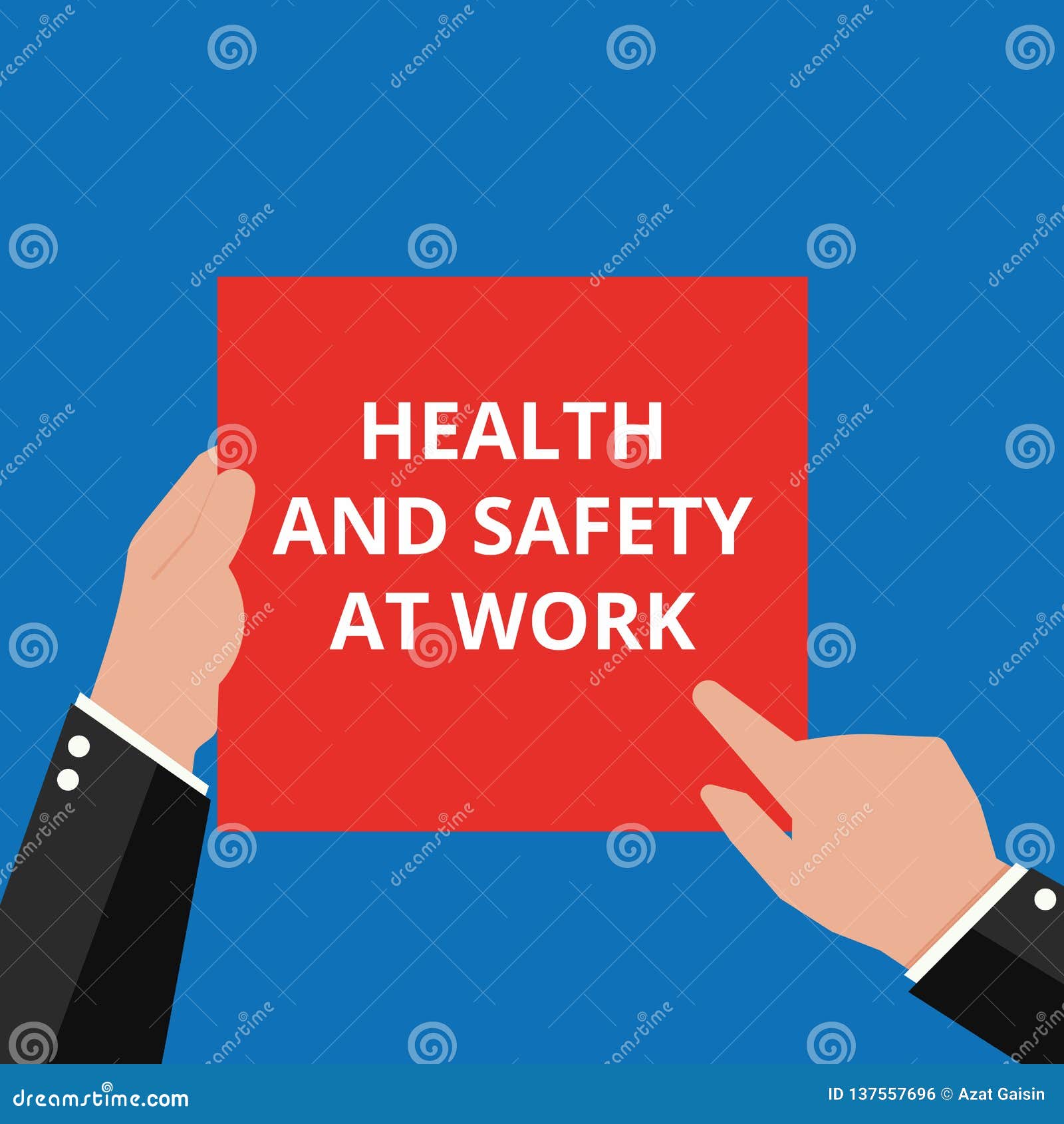 Text Sign Showing Health and Safety at Work Stock Illustration ... Text Sign Showing Health and Safety at Work Stock Illustration ...