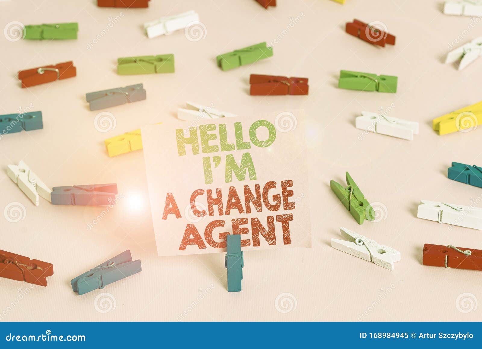 Text Sign Showing Hello I am a Change Agent. Conceptual Photo Promoting ...