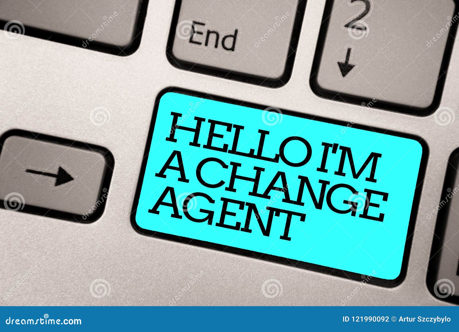 Text Sign Showing Hello I am a Change Agent. Conceptual Photo Promoting ...