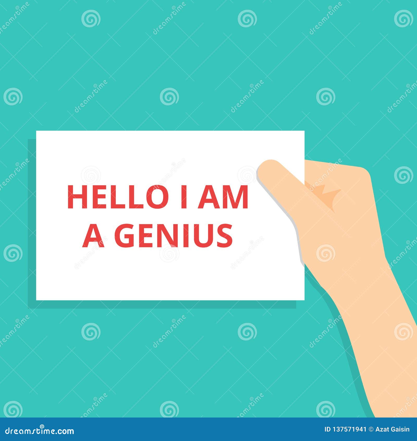Text Sign Showing Hello I am a Genius Stock Illustration - Illustration ... Text Sign Showing Hello I am a Genius Stock Illustration - Illustration ...