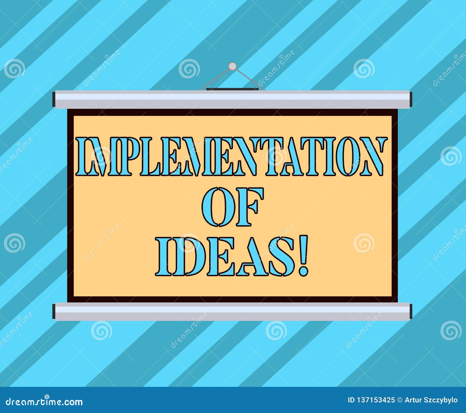 Text Sign Showing Implementation of Ideas. Conceptual Photo Execution ...