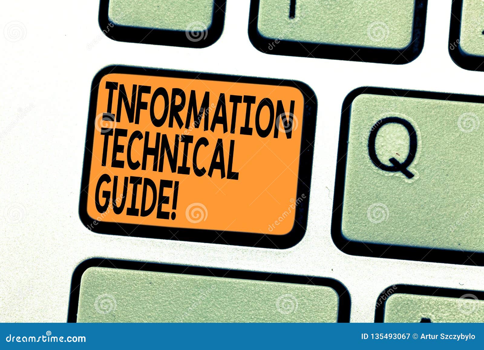 Text Sign Showing Information Technical Guide. Conceptual Photo ...