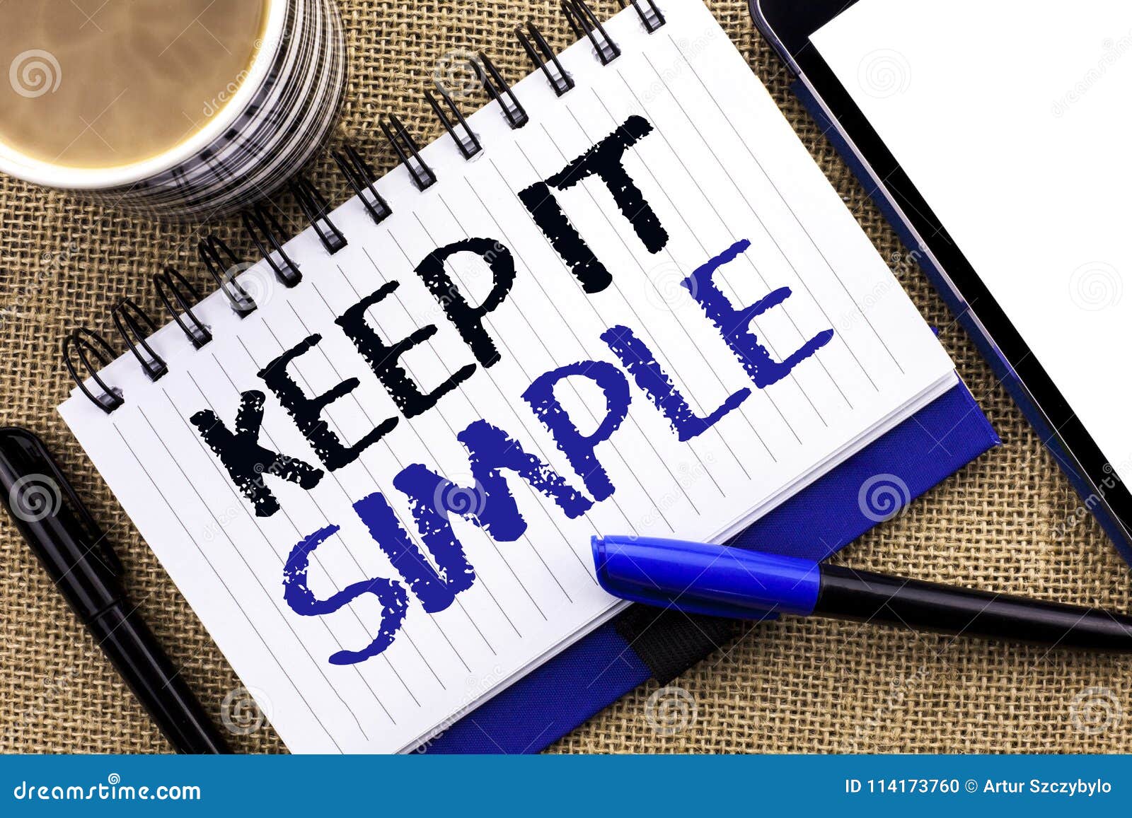 Text Sign Showing Keep it Simple. Conceptual Photo Simplify Things Easy ...