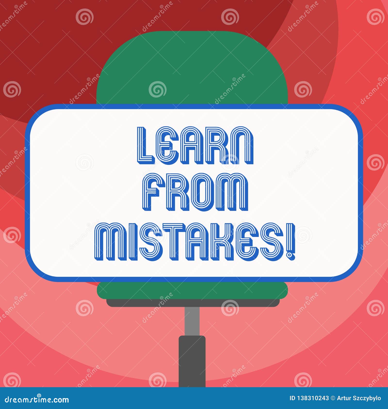 Text Sign Showing Learn from Mistakes. Conceptual Photo Keeping Track ...
