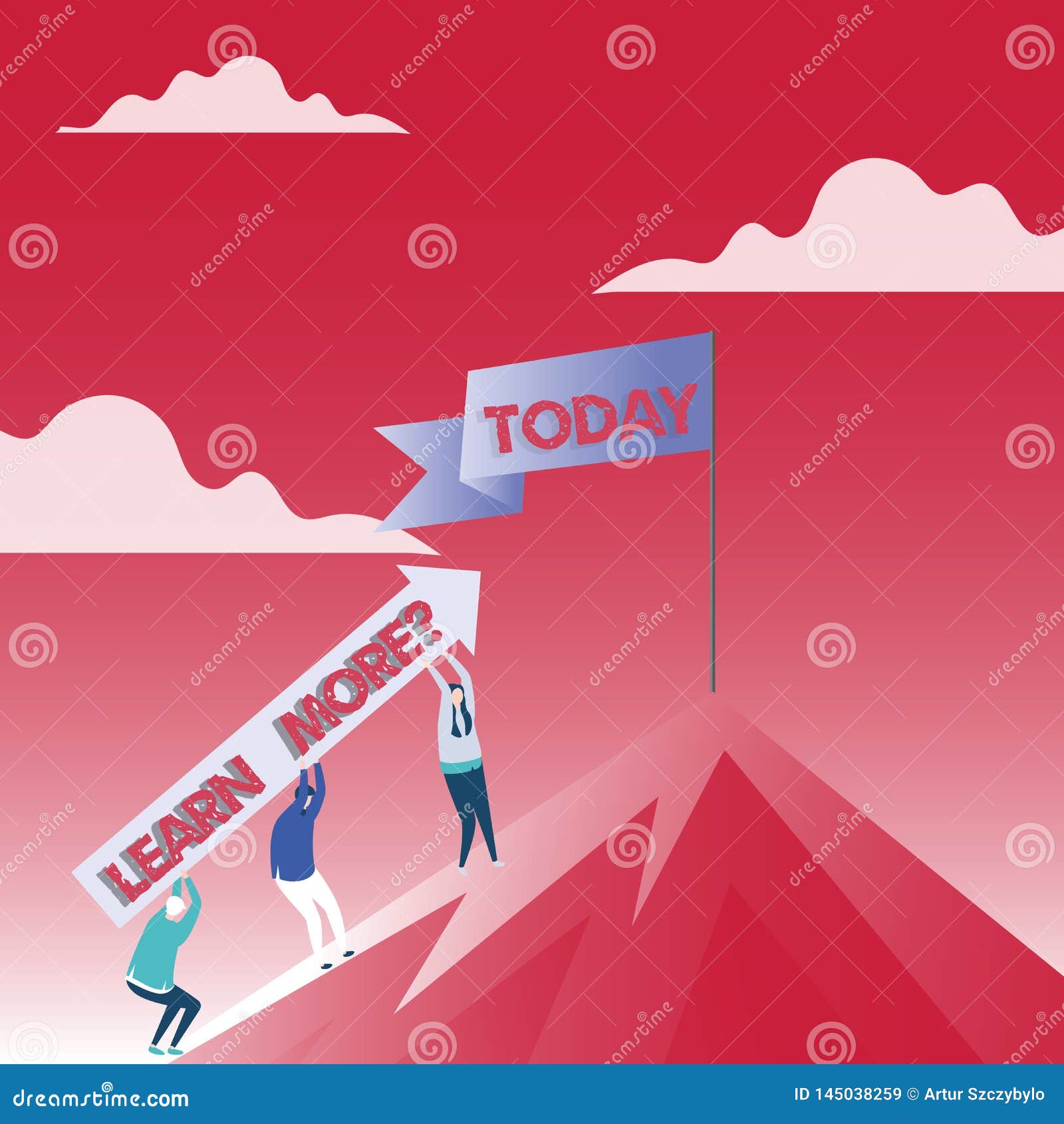 Text Sign Showing Learn More Question. Conceptual Photo Gain Knowledge ...