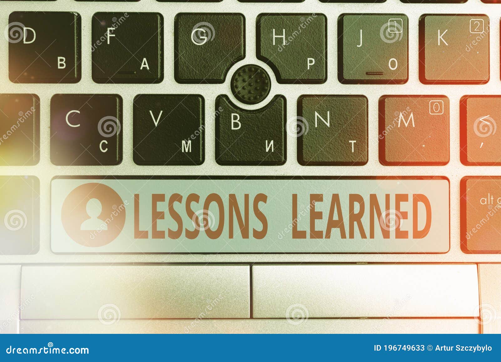 Text Sign Showing Lessons Learned. Conceptual Photo the Knowledge or ...