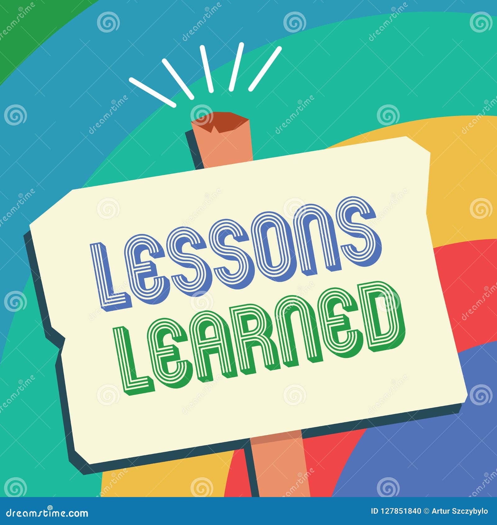 Text Sign Showing Lessons Learned. Conceptual Photo Promote Share and ...