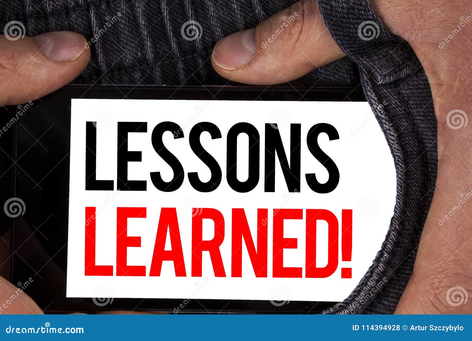 Text Sign Showing Lessons Learned Motivational Call. Conceptual Photo ...
