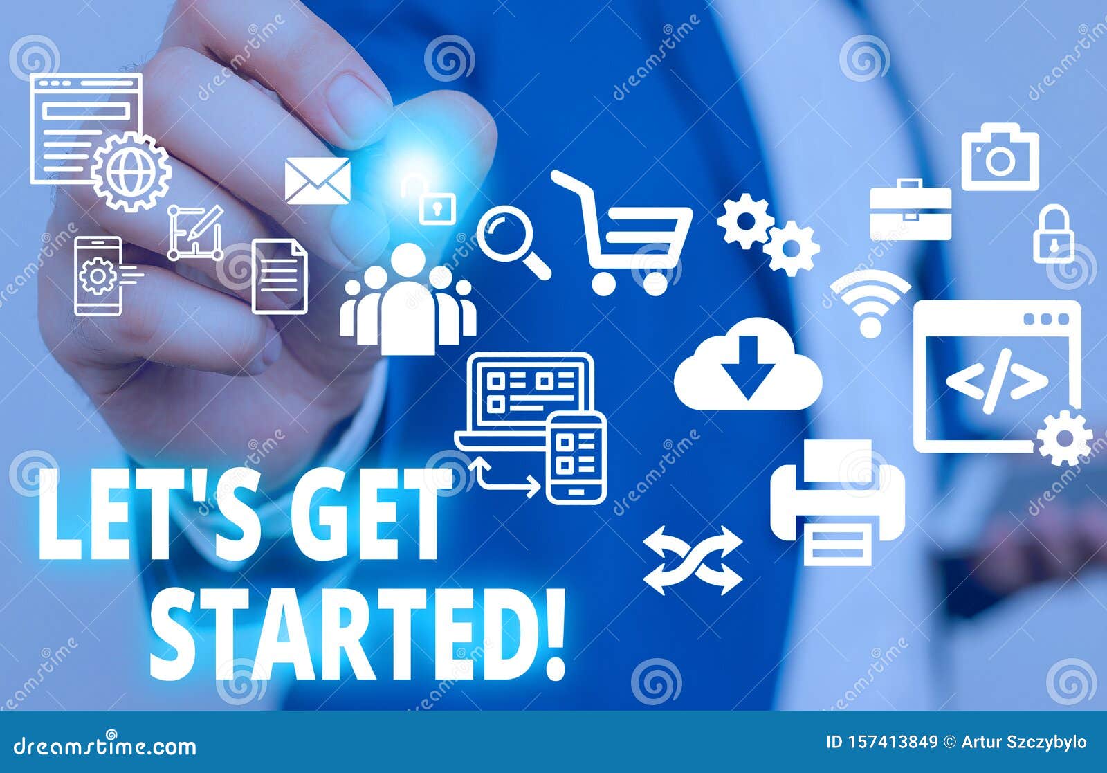 Text Sign Showing Let S Get Started. Conceptual Photo Encouraging ... Text Sign Showing Let S Get Started. Conceptual Photo Encouraging ...