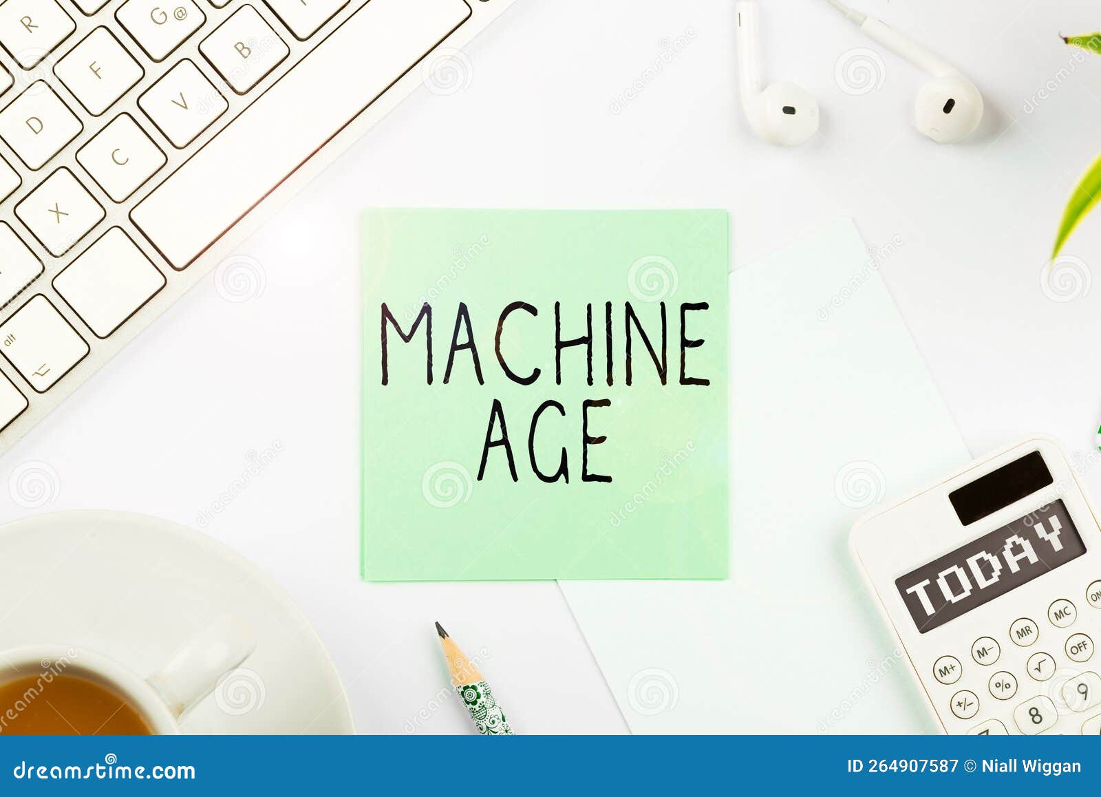 Text Sign Showing Machine Age. Concept Meaning Period of Development of ...