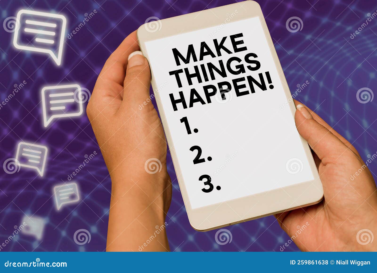 Text Sign Showing Make Things Happen. Word Written on Inspiration and ... Text Sign Showing Make Things Happen. Word Written on Inspiration and ...