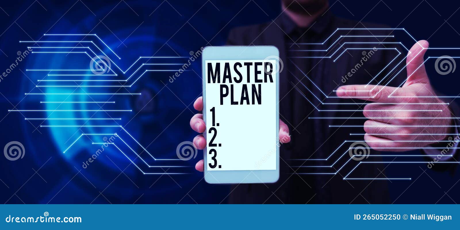 Handwriting Text Master Plan. Word Written on Dynamic Long-term ...