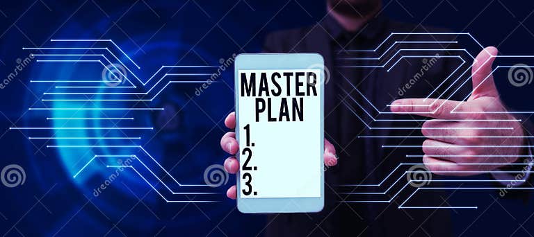 Handwriting Text Master Plan. Word Written on Dynamic Long-term ...