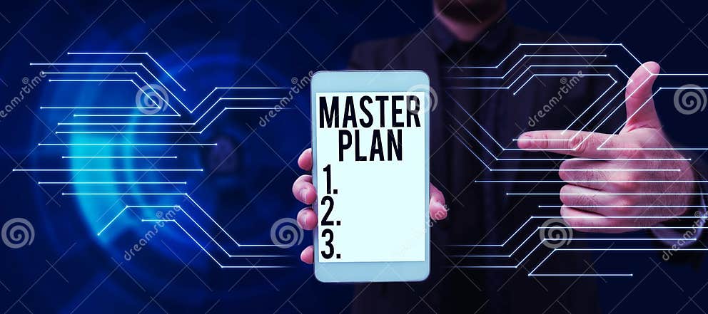 Handwriting Text Master Plan. Word Written on Dynamic Long-term ...