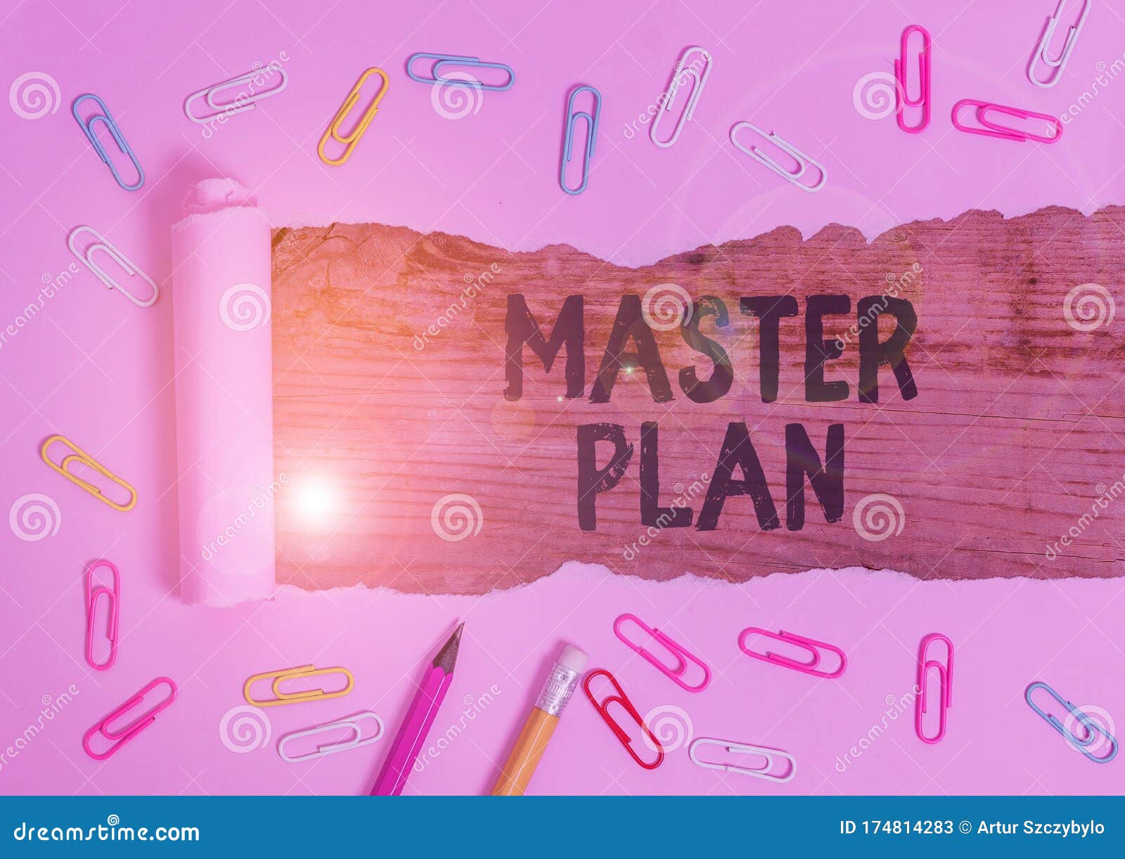 Text Sign Showing Master Plan. Conceptual Photo Dynamic Longterm ...