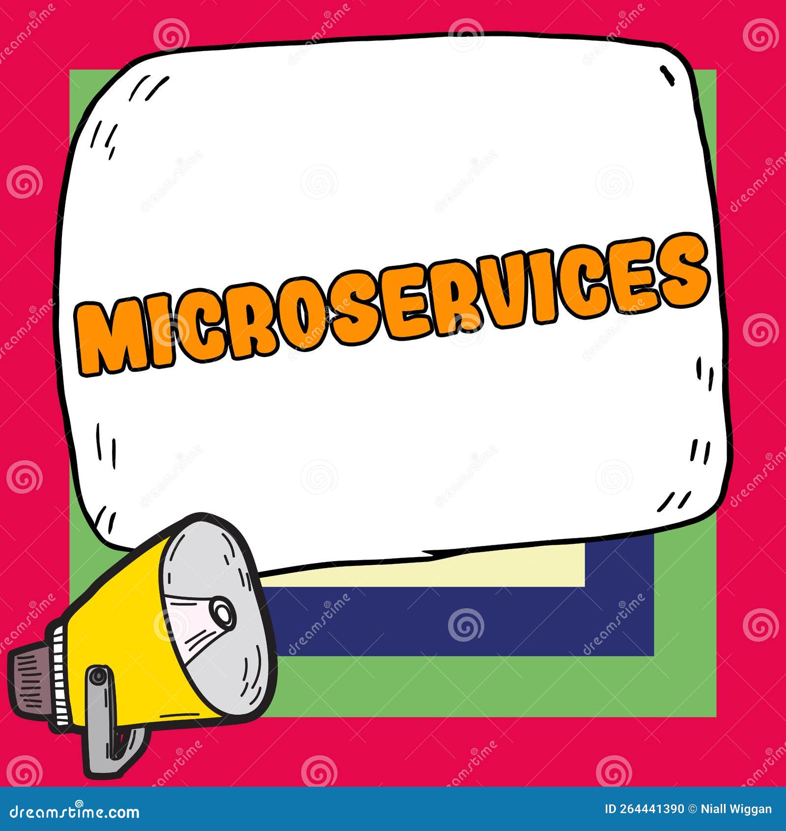 Microservices Concept And Symbol Cartoon Vector | CartoonDealer.com ...