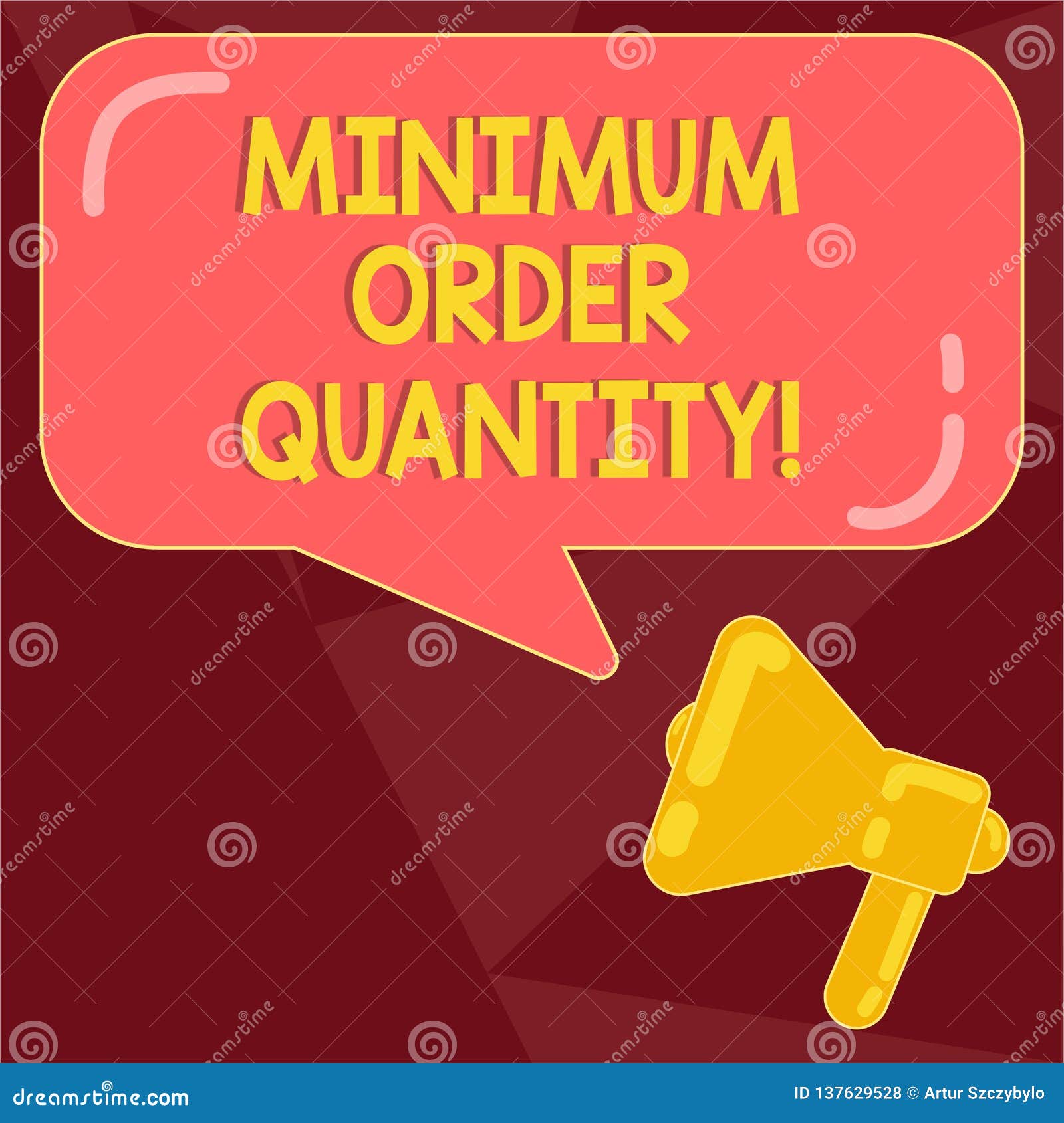 Text Sign Showing Minimum Order Quantity. Conceptual Photo Lowest ...