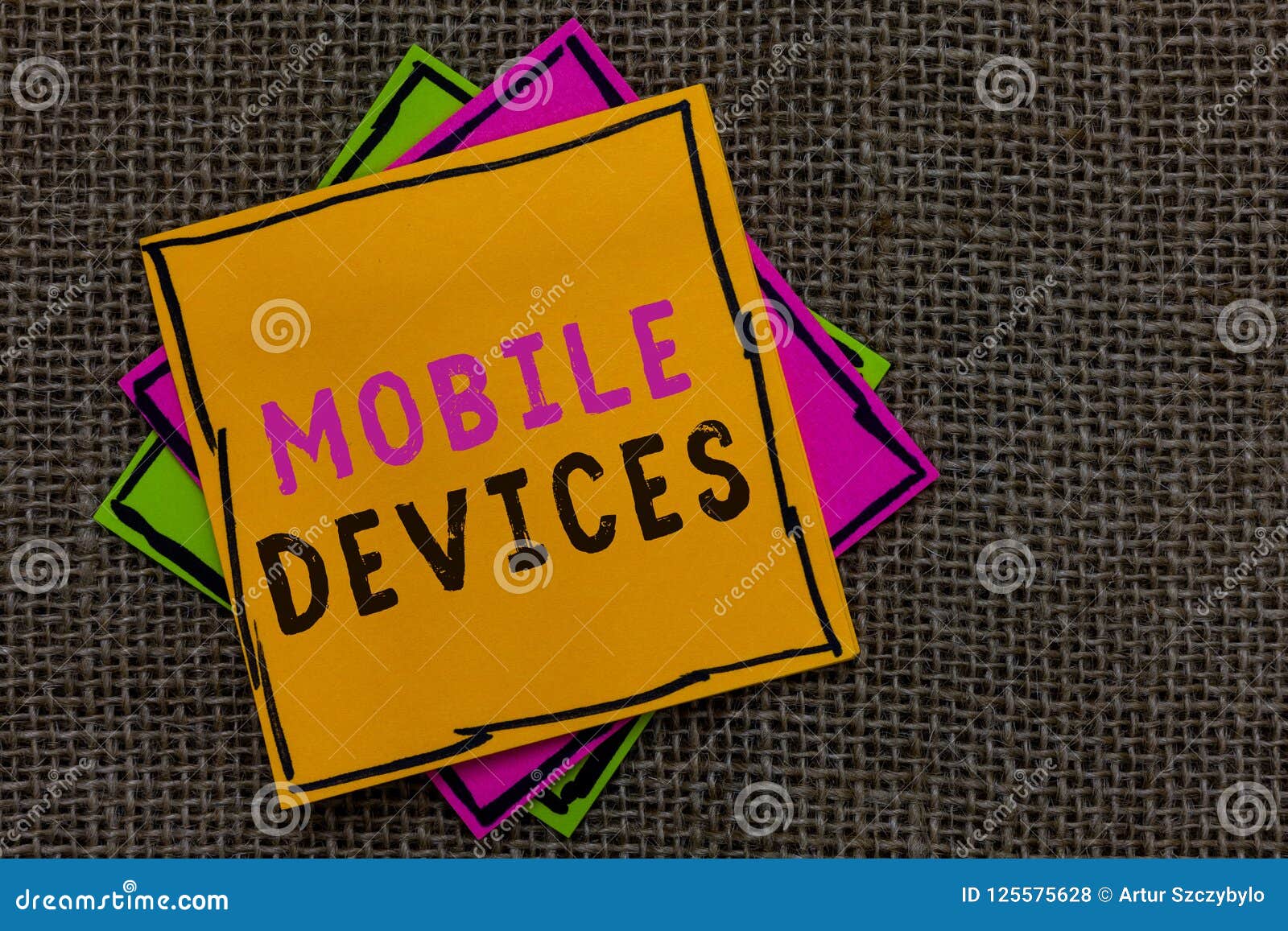 Text Sign Showing Mobile Devices. Conceptual Photo a Portable Computing ...