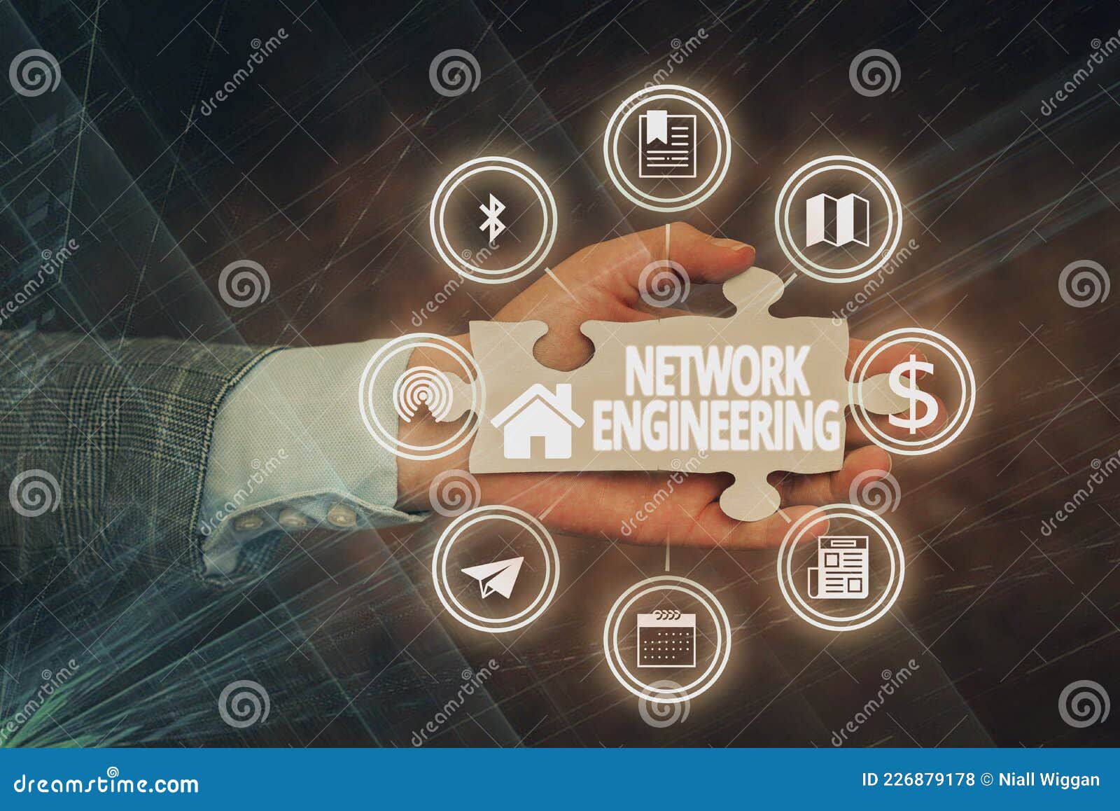 Text Sign Showing Network Engineering. Internet Concept Field Concerned ...