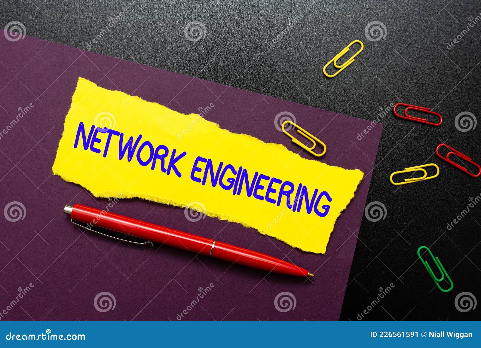 Text Sign Showing Network Engineering. Internet Concept Field Concerned ...