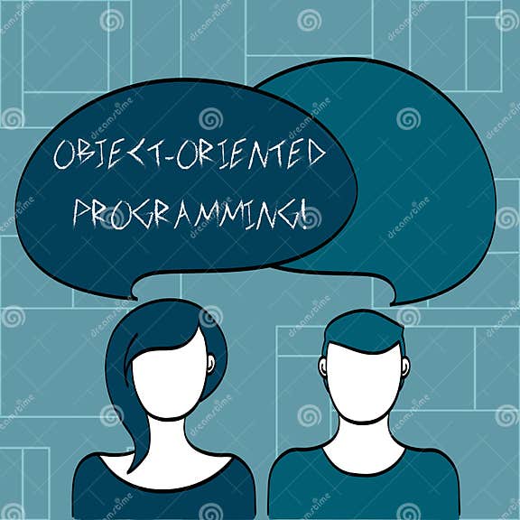 Text Sign Showing Object Oriented Programming Conceptual Photo Language Model Objects Rather