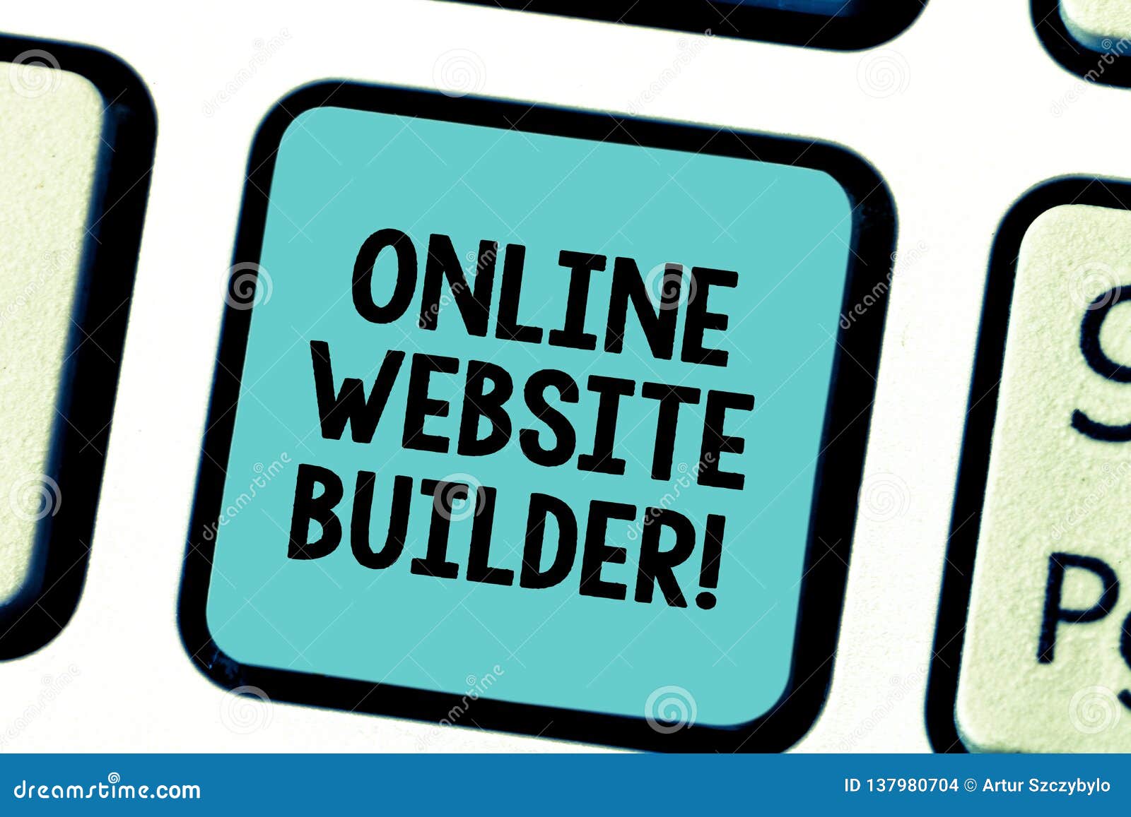 Text Sign Showing Online Website Builder. Conceptual Photo Program or ...