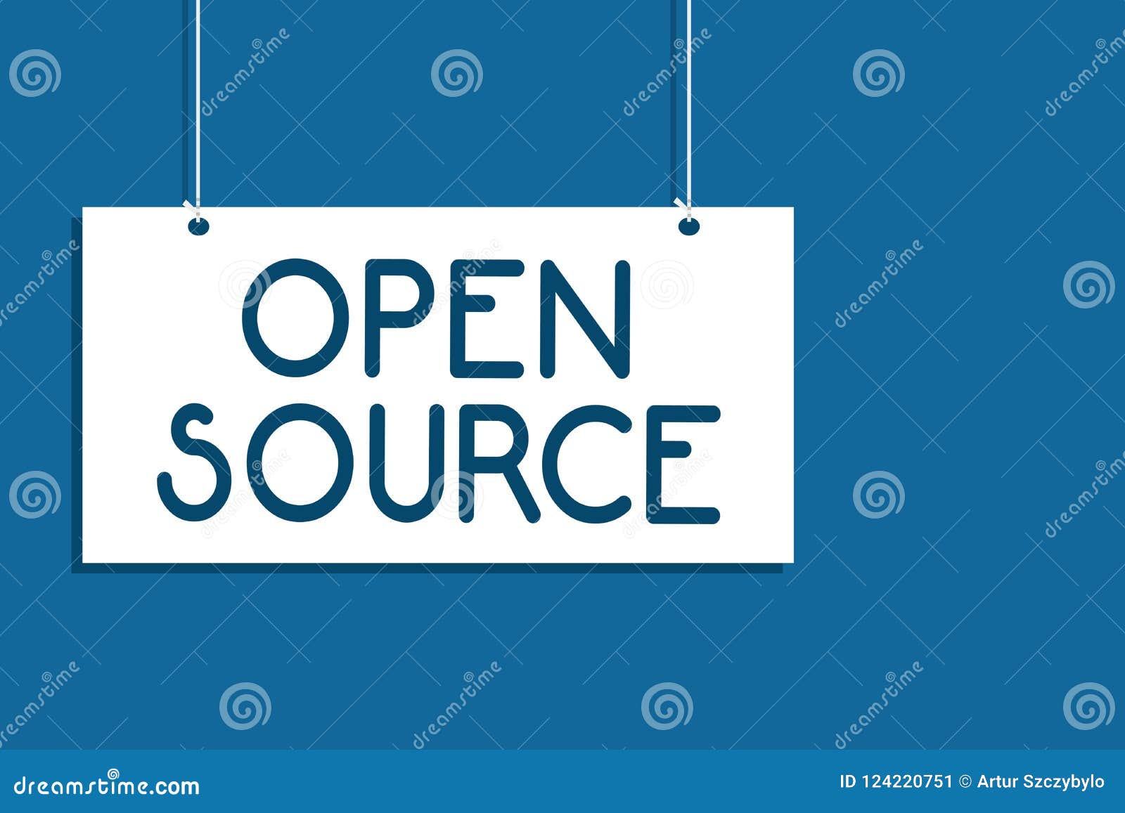 Text Sign Showing Open Source. Conceptual Photo Denoting Software Which ...