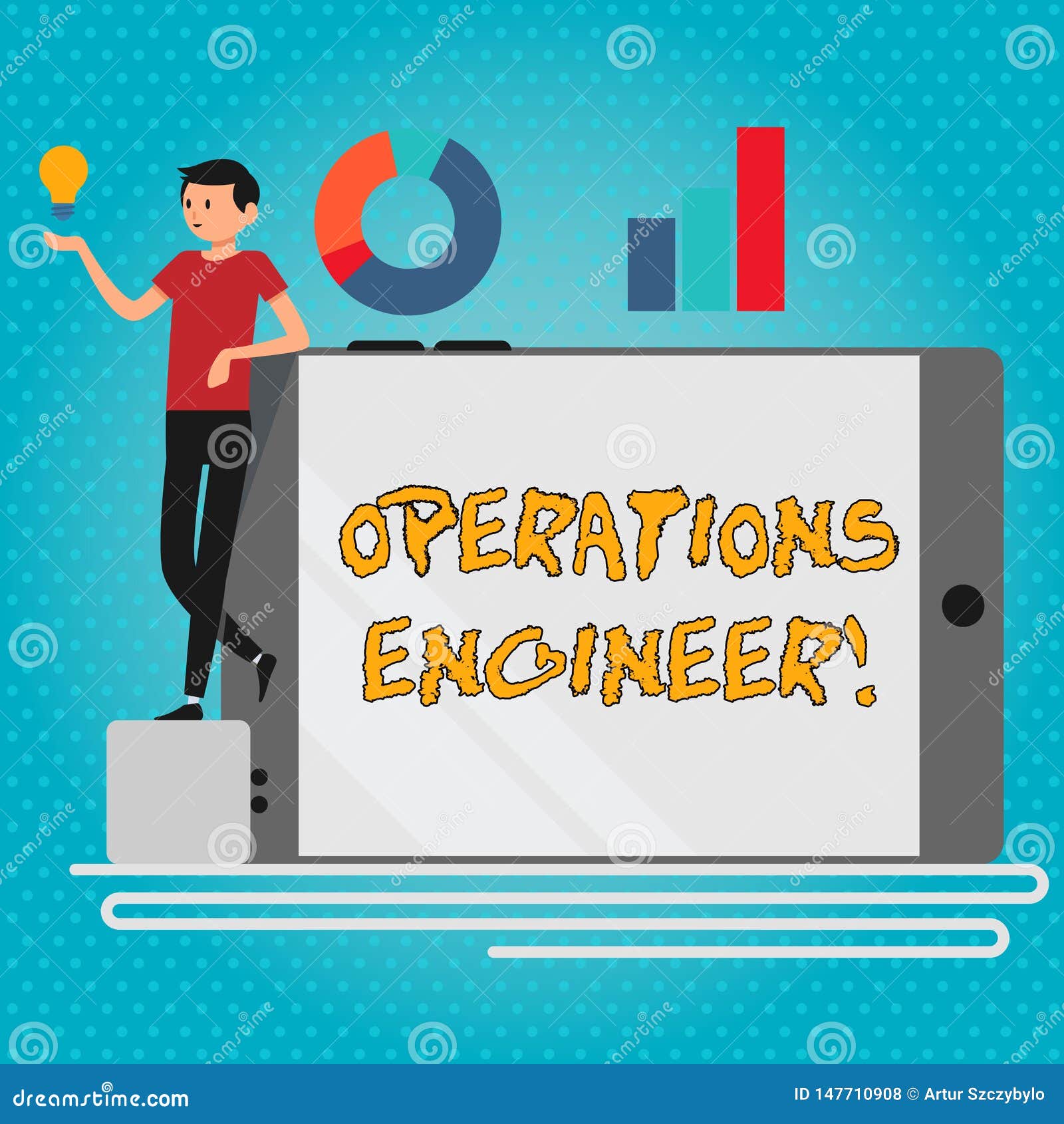 Text Sign Showing Operations Engineer. Conceptual Photo Analyze and ...