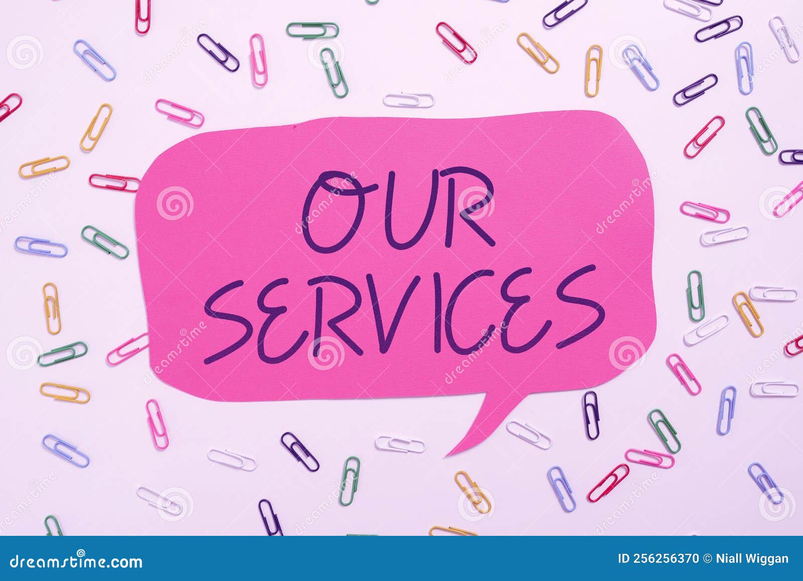 Text Sign Showing Our Services. Business Concept the Occupation or ...