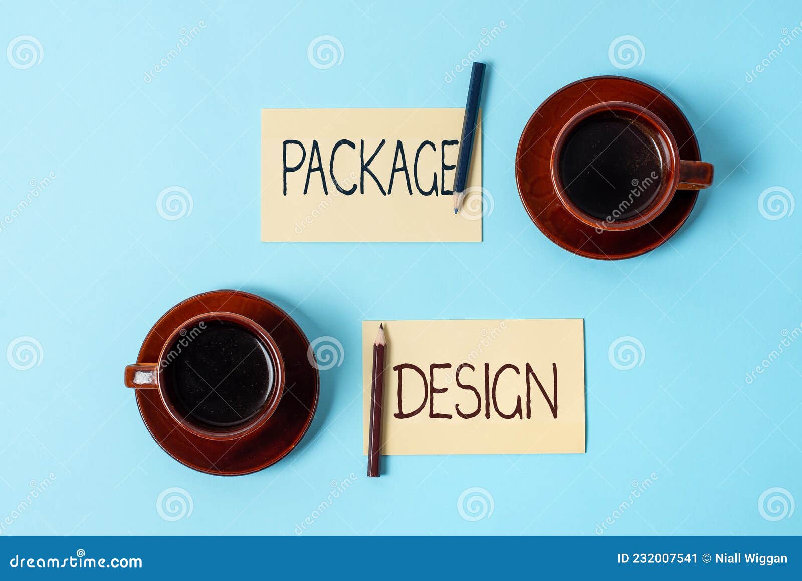 Handwriting Text Package Design. Business Concept Strategy in Creating ...