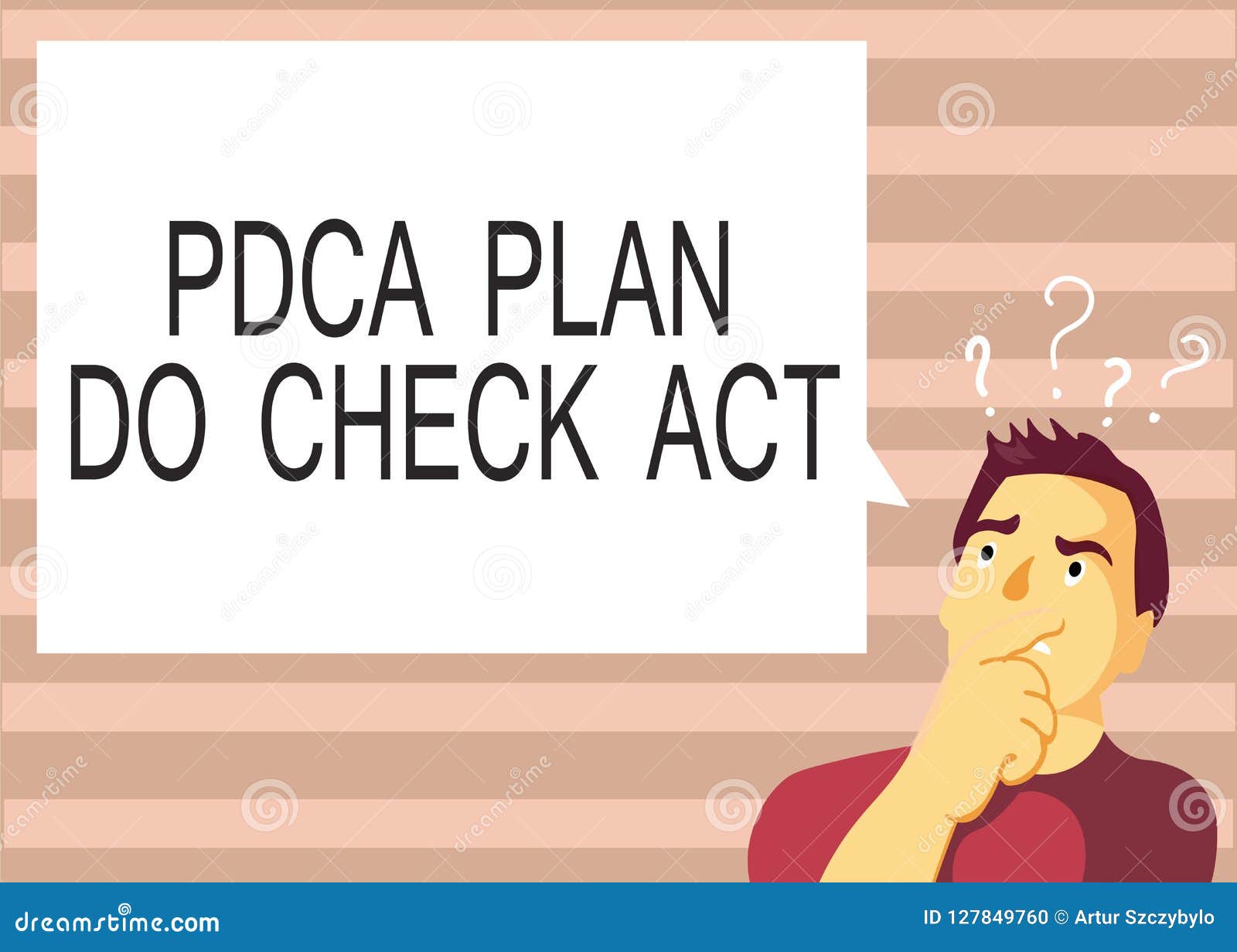 Text Sign Showing Pdca Plan Do Check Act. Conceptual Photo Deming Wheel ...