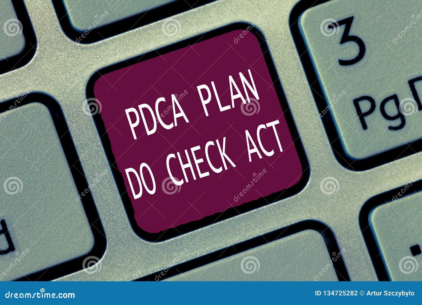 Text Sign Showing Pdca Plan Do Check Act. Conceptual Photo Deming Wheel ...