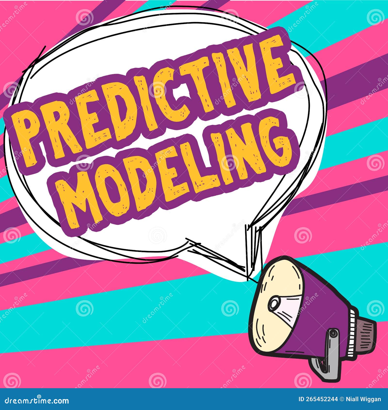 Text Sign Showing Predictive Modeling. Word for Maintenance Strategy ...