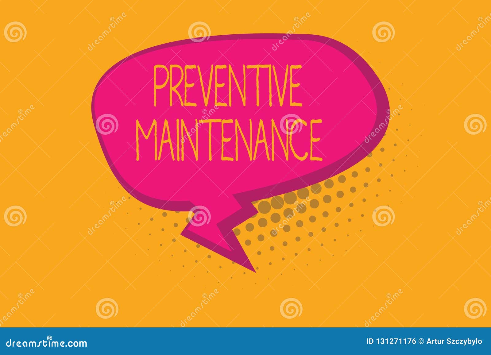 Text Sign Showing Preventive Maintenance. Conceptual Photo Avoid ...