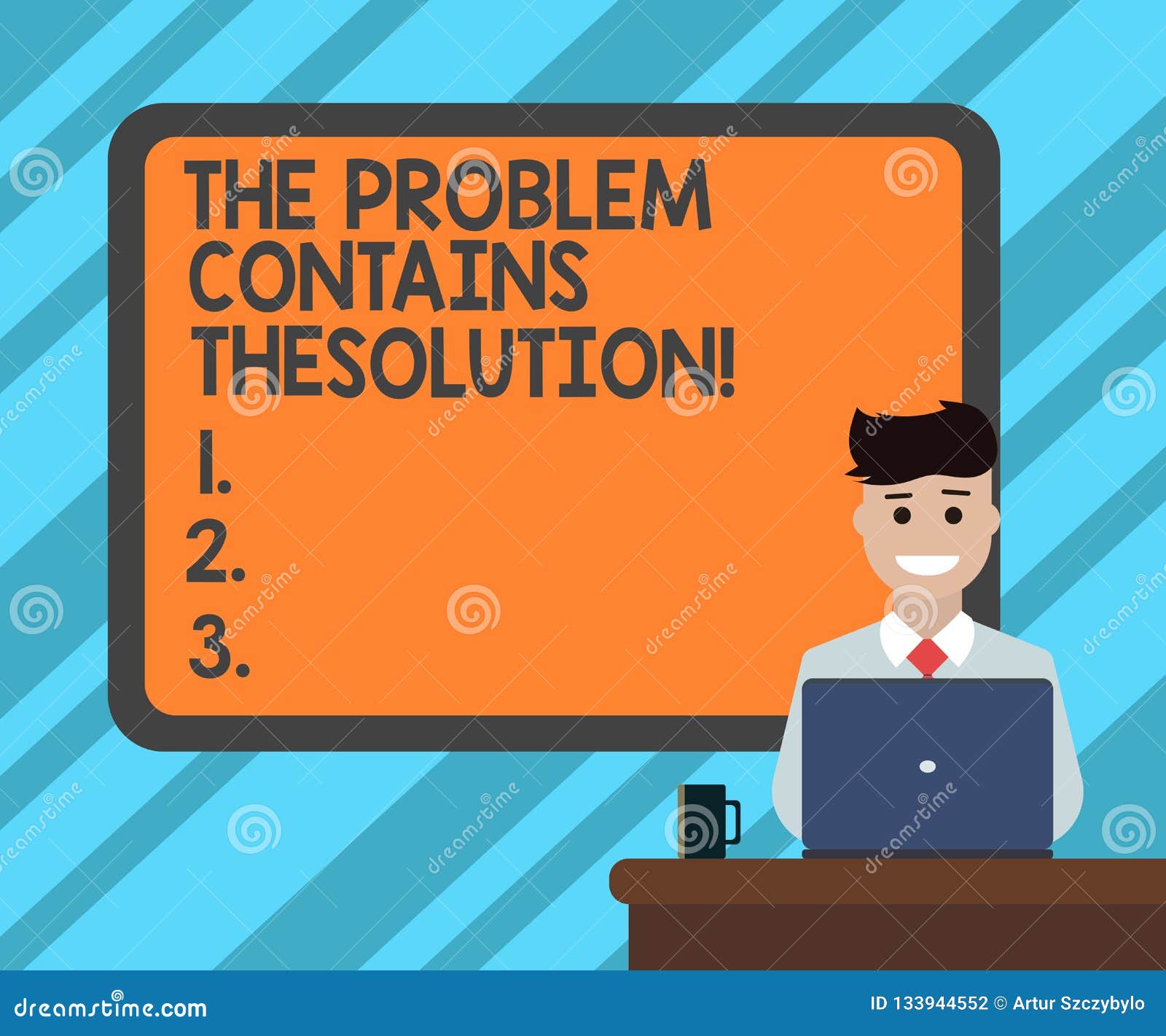 Text Sign Showing the Problem Contains the Solution. Conceptual Photo ...