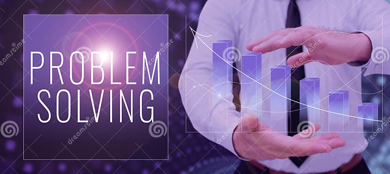 Text Sign Showing Problem Solving. Concept Meaning Having a Good Capability of Finding a ...