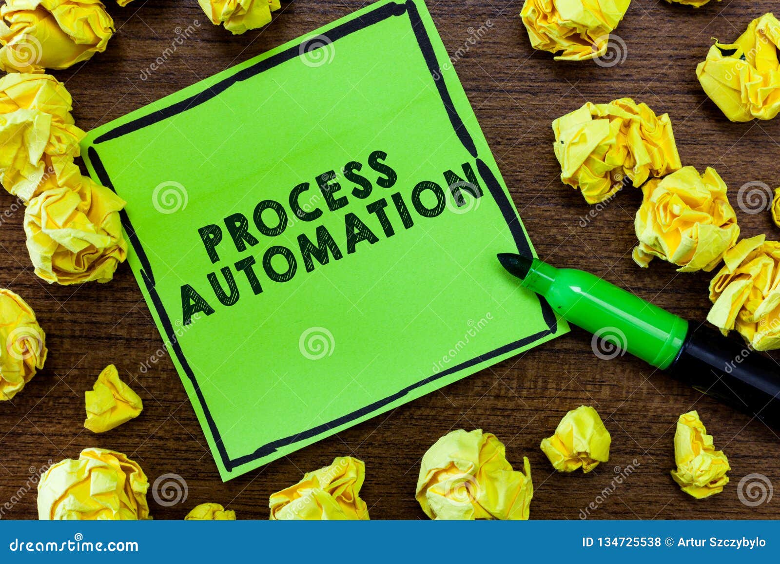 Text Sign Showing Process Automation. Conceptual Photo Transformation ...