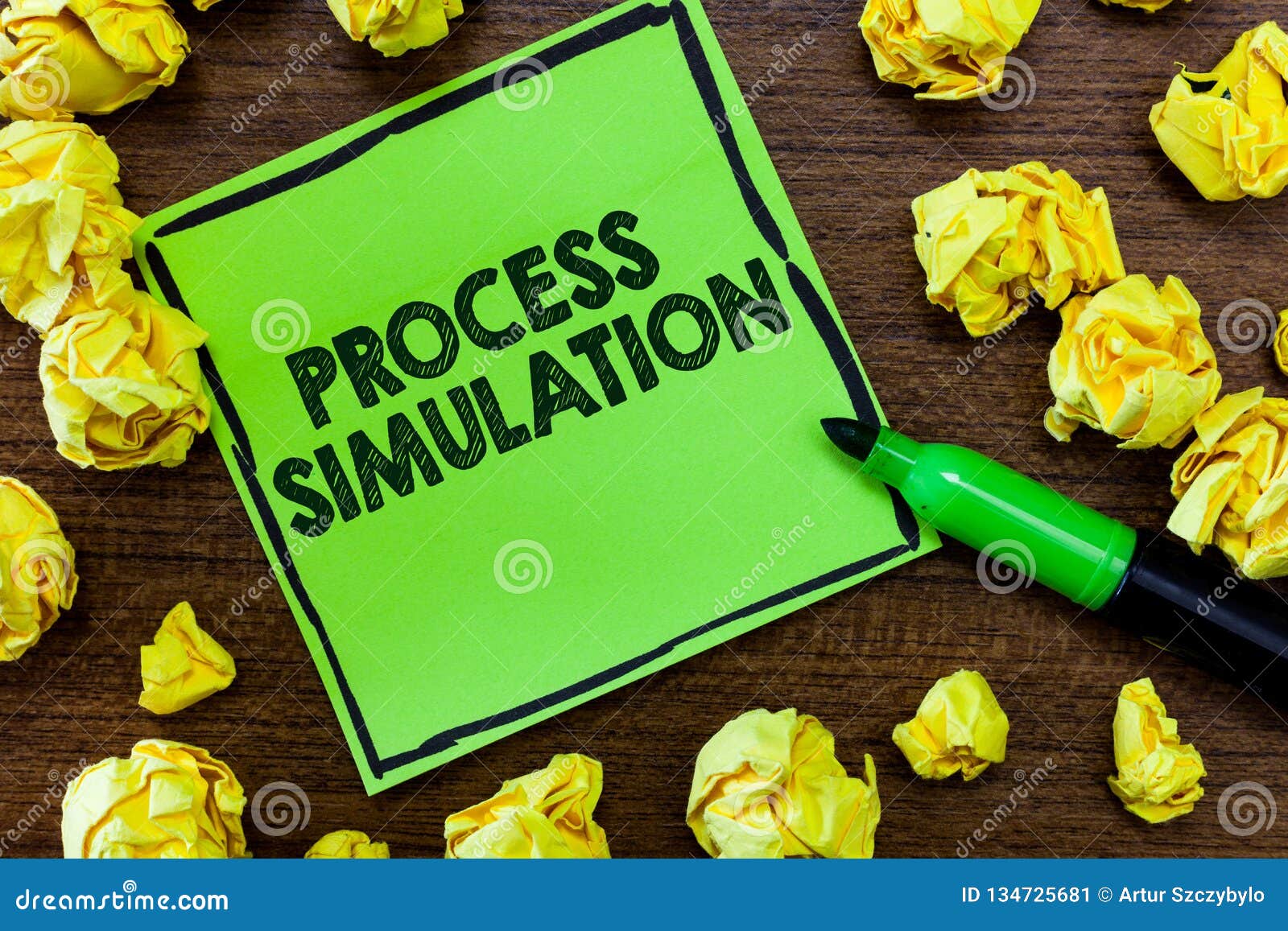 Text Sign Showing Process Simulation. Conceptual Photo Technical ...