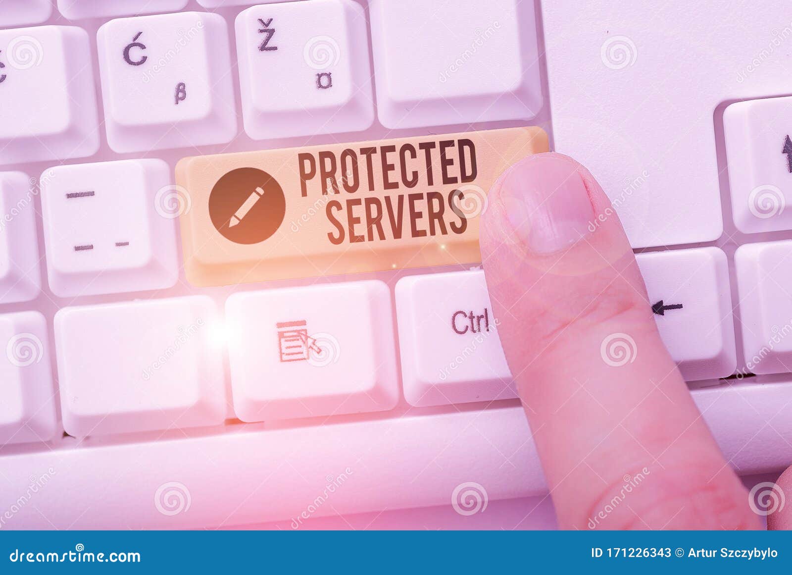 Text Sign Showing Protected Servers. Conceptual Photo Technology for ...