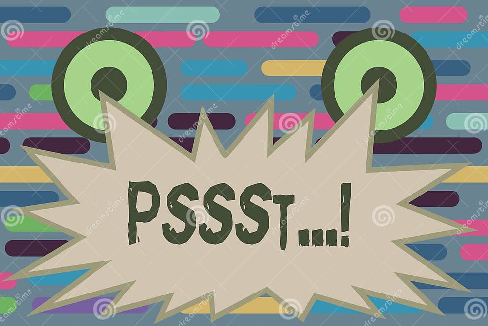 Text sign showing Pssst... stock illustration. Illustration of secret ... Text sign showing Pssst... stock illustration. Illustration of secret ...