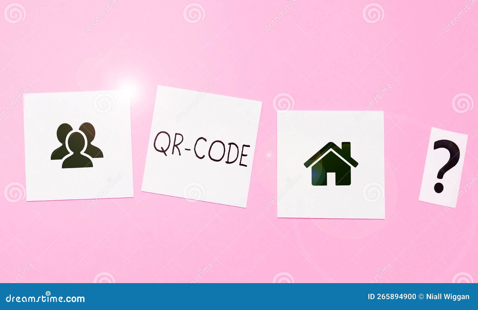 Text Sign Showing Qr Code. Word Written on the Trademark for a Type of ...
