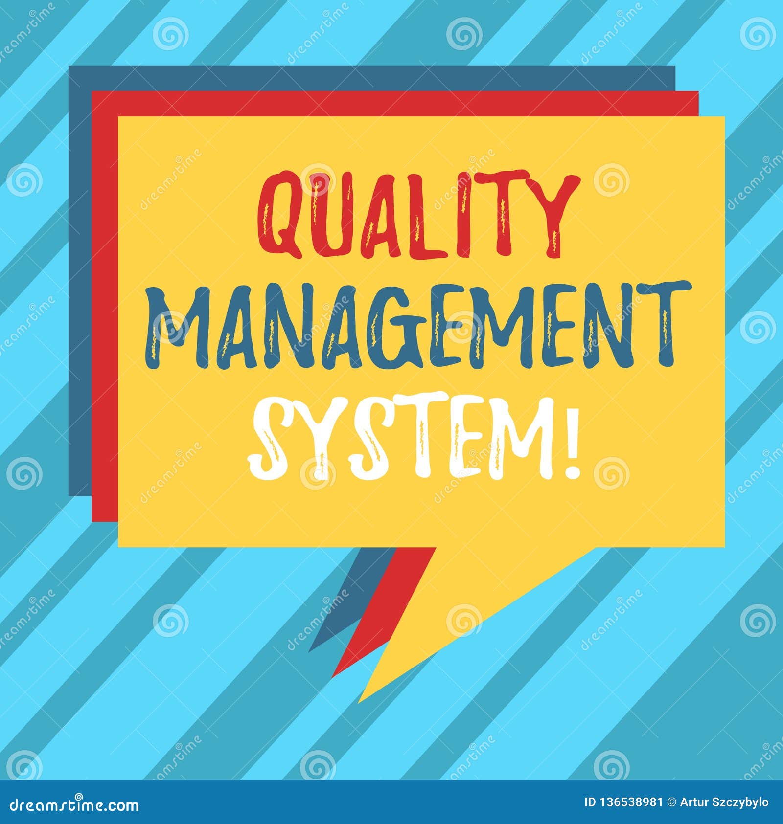Text Sign Showing Quality Management System. Conceptual Photo ...