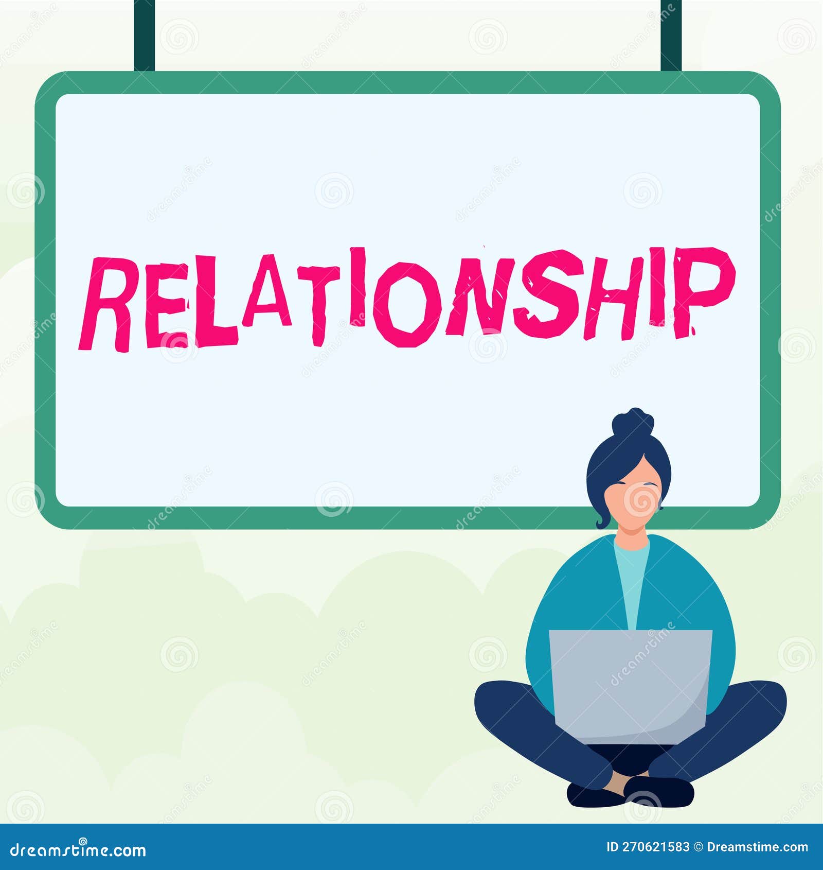 Text Sign Showing Relationship. Word for Developing Business Growth ...