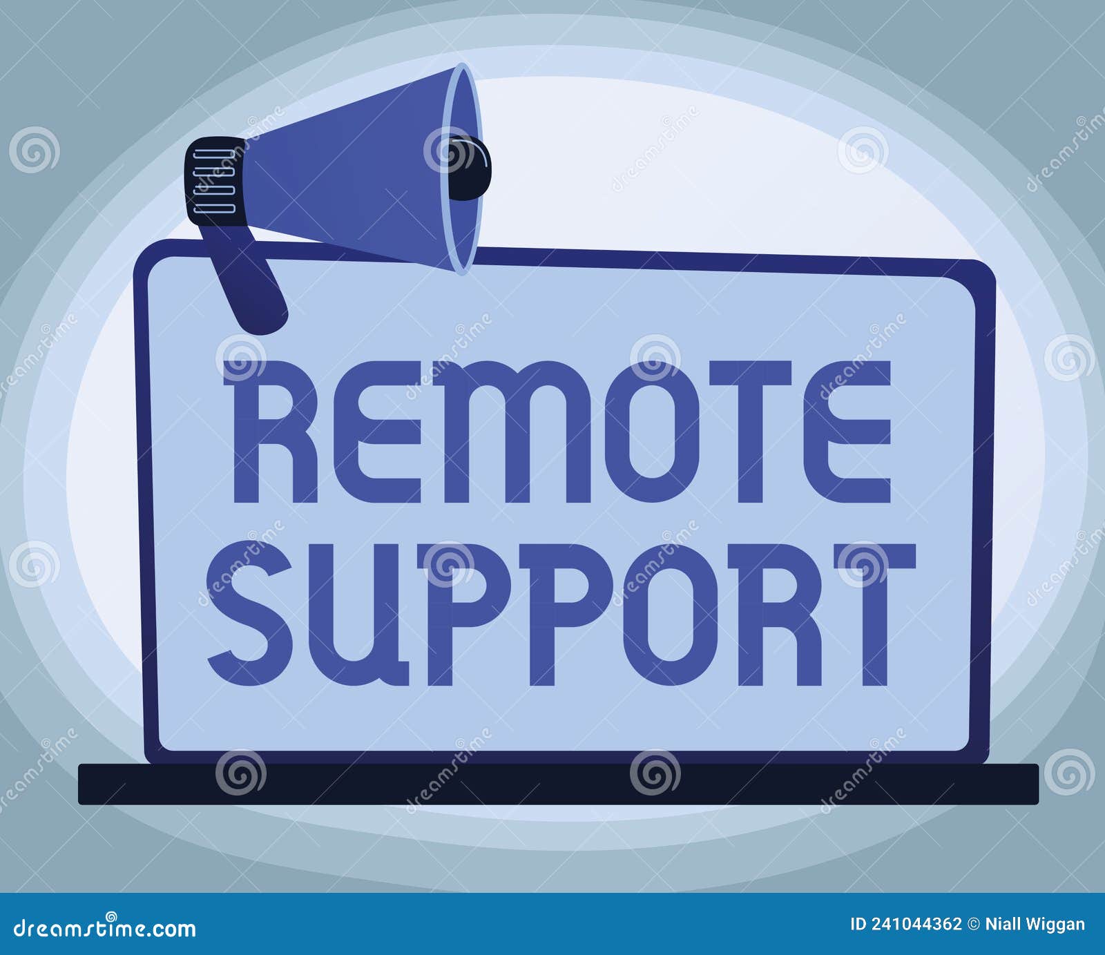 Text Sign Showing Remote Support. Business Approach Help Endusers To ...