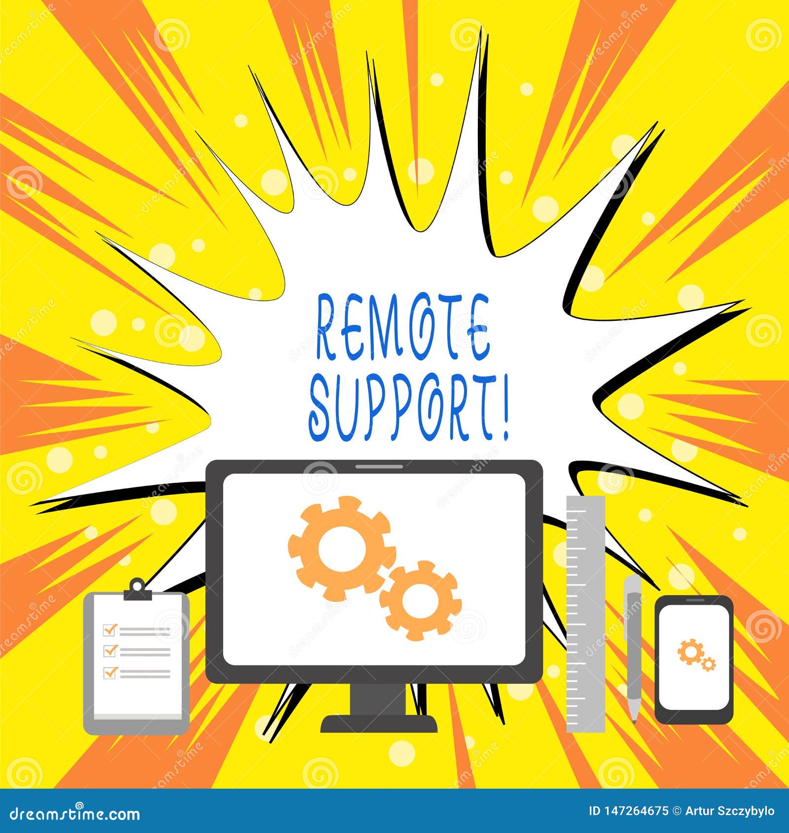 Text Sign Showing Remote Support. Conceptual Photo Help Endusers To ...