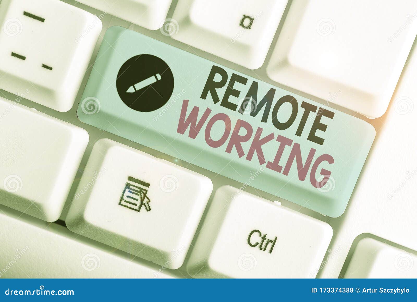 Text Sign Showing Remote Working. Conceptual Photo Situation in Which ... Text Sign Showing Remote Working. Conceptual Photo Situation in Which ...