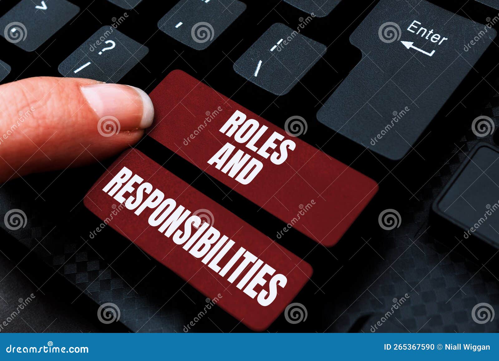 Text Sign Showing Roles and Responsibilities. Business Concept Business ...