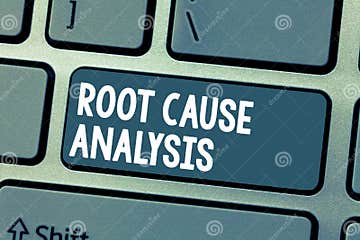 Text Sign Showing Root Cause Analysis. Conceptual Photo Method of ...