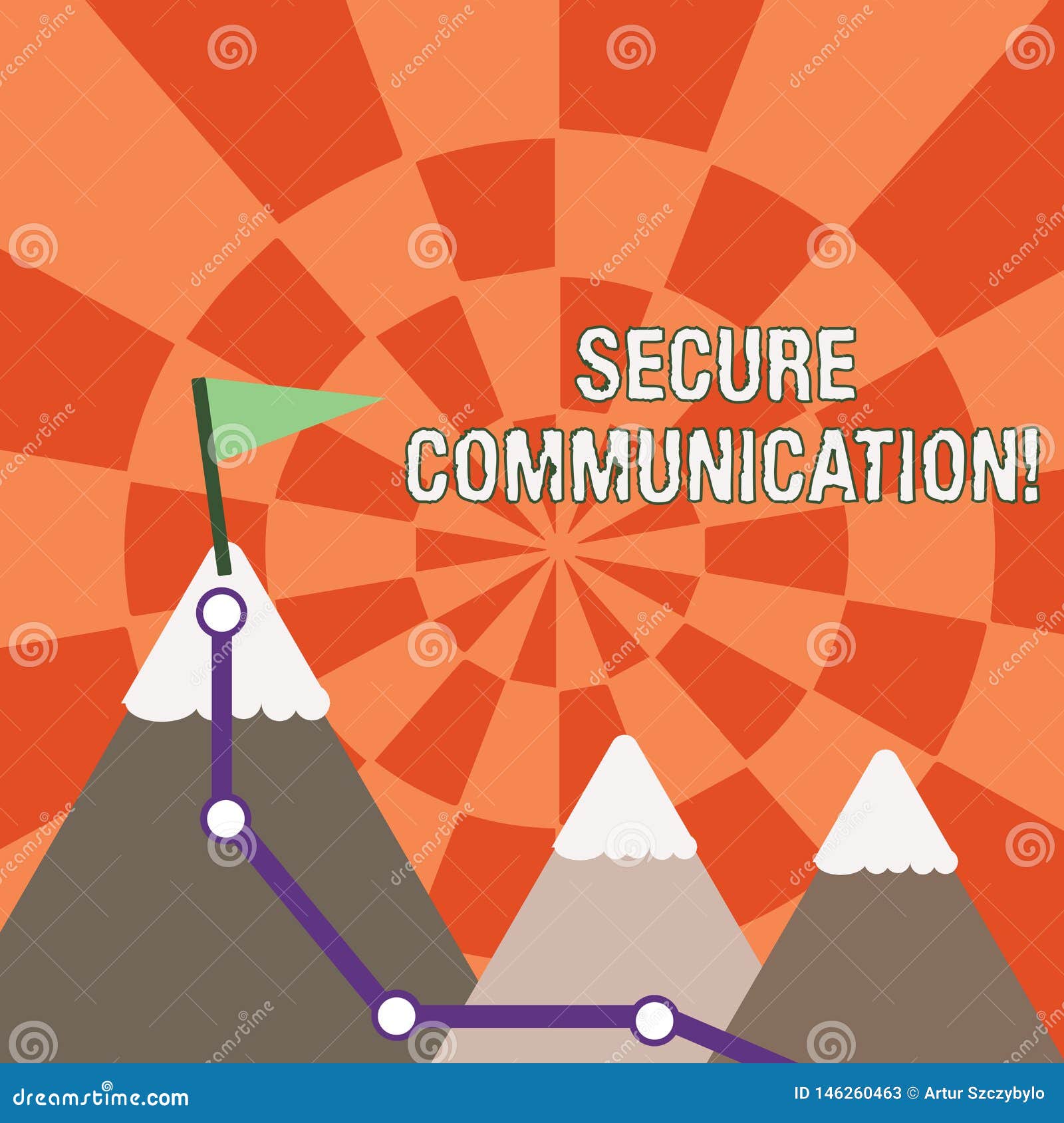 Text Sign Showing Secure Communication. Conceptual Photo Preventing ...